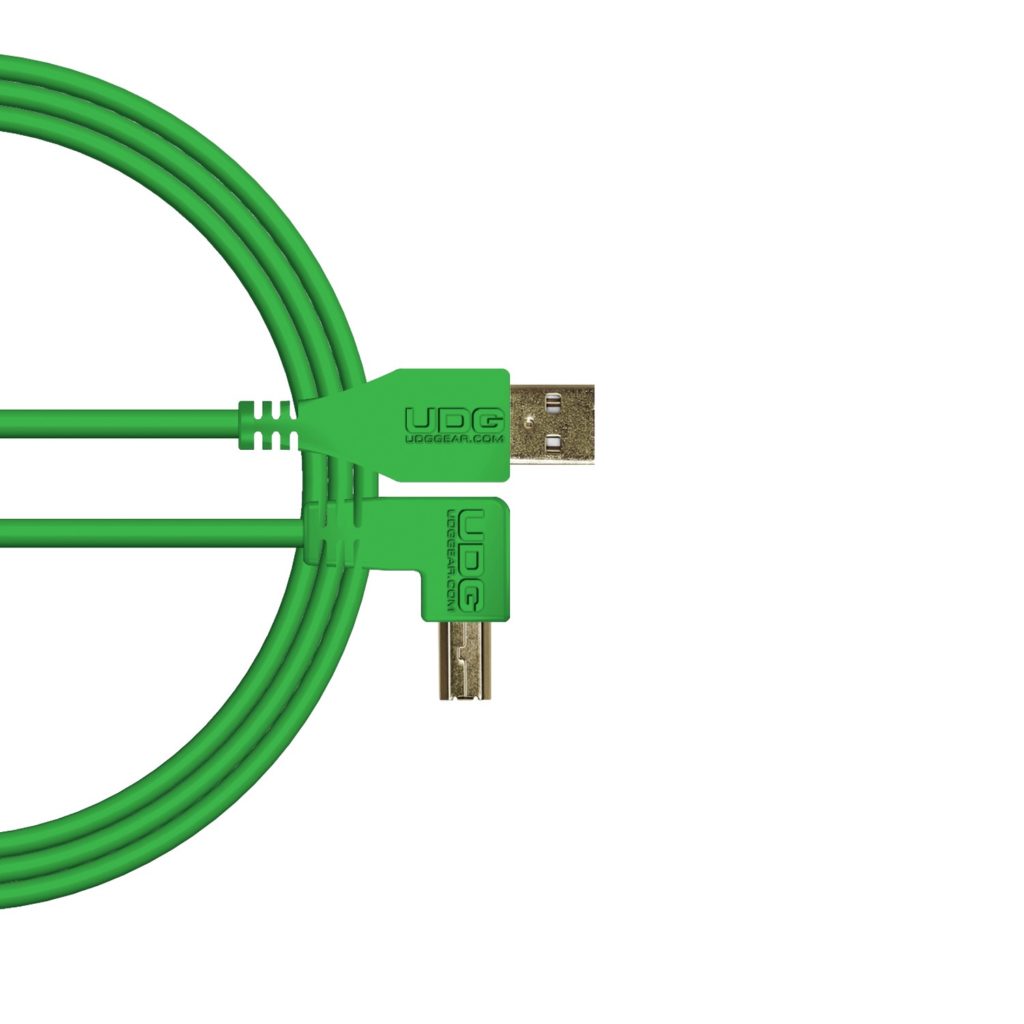 UDG Ultimate Audio Cable USB 2.0 A-B Green Angled (1 Metre) - Shop l ...